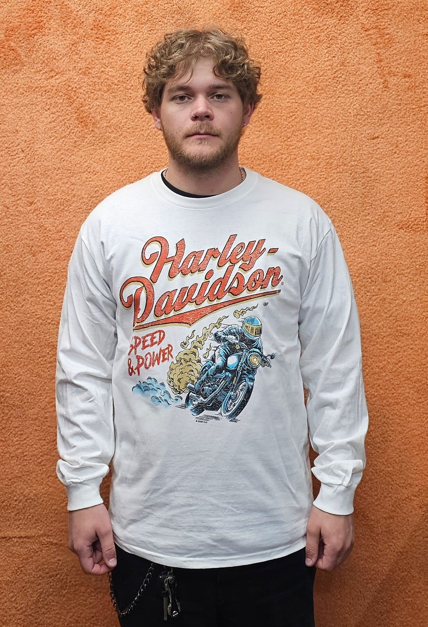 Men's Sportster Long Sleeve White Shirt – Mile High Harley-Davidson