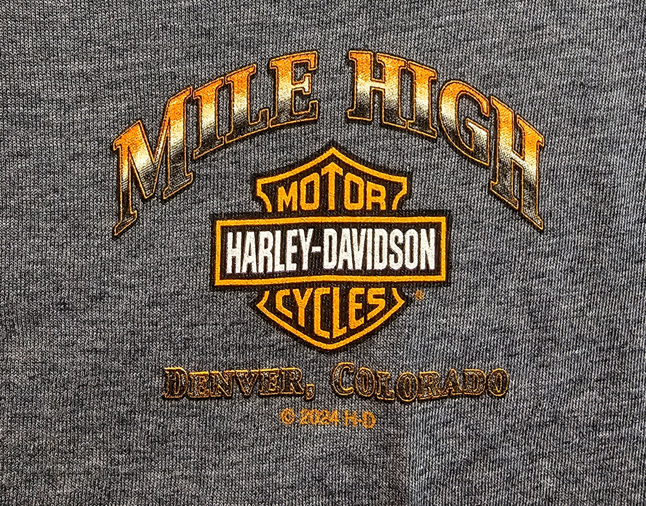 Men's Mile High Custom Down River Short Sleeve Navy Blue Shirt – Mile ...