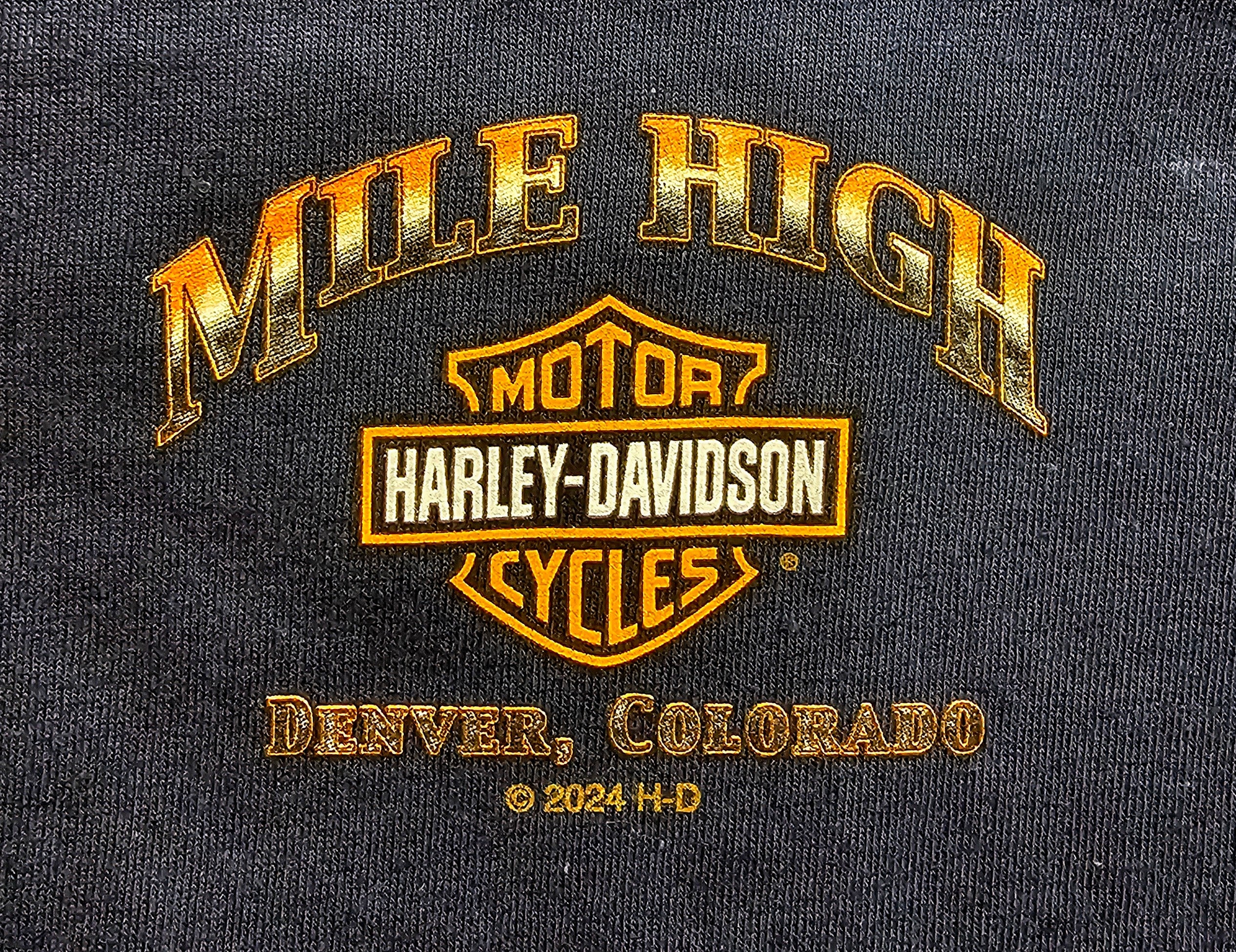 Men's Mile High Custom Down River Long Sleeve Navy Blue Shirt – Mile ...